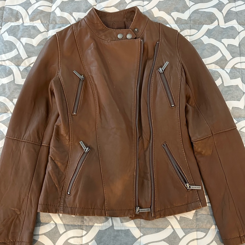 Michael Kors Leather Jacket - Perfect Fall Statement … - Gem